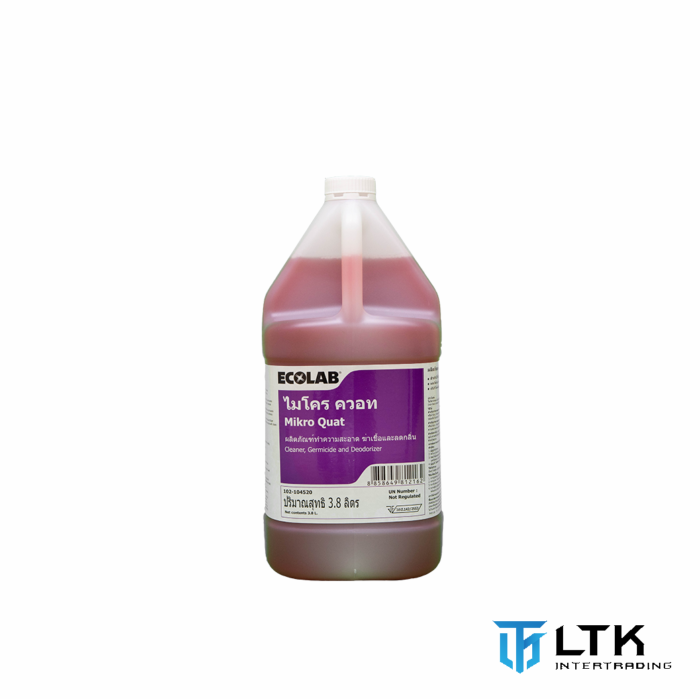 น้ำยาทำความสะอาด ฆ่าเชื้อโรคและลดกลิ่น ECOLAB ไมโคร ควอท MIKRO-QUAT ...