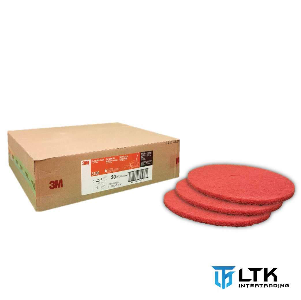 3M Red Buffer Pad 5100 แผ่นขัดพื้น 3M สีแดง - LTK Intertrading ...